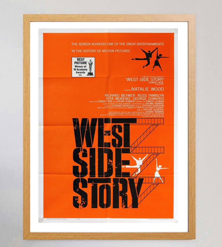 1961 West Side Story Original Vintage Poster For Sale at 1stDibs