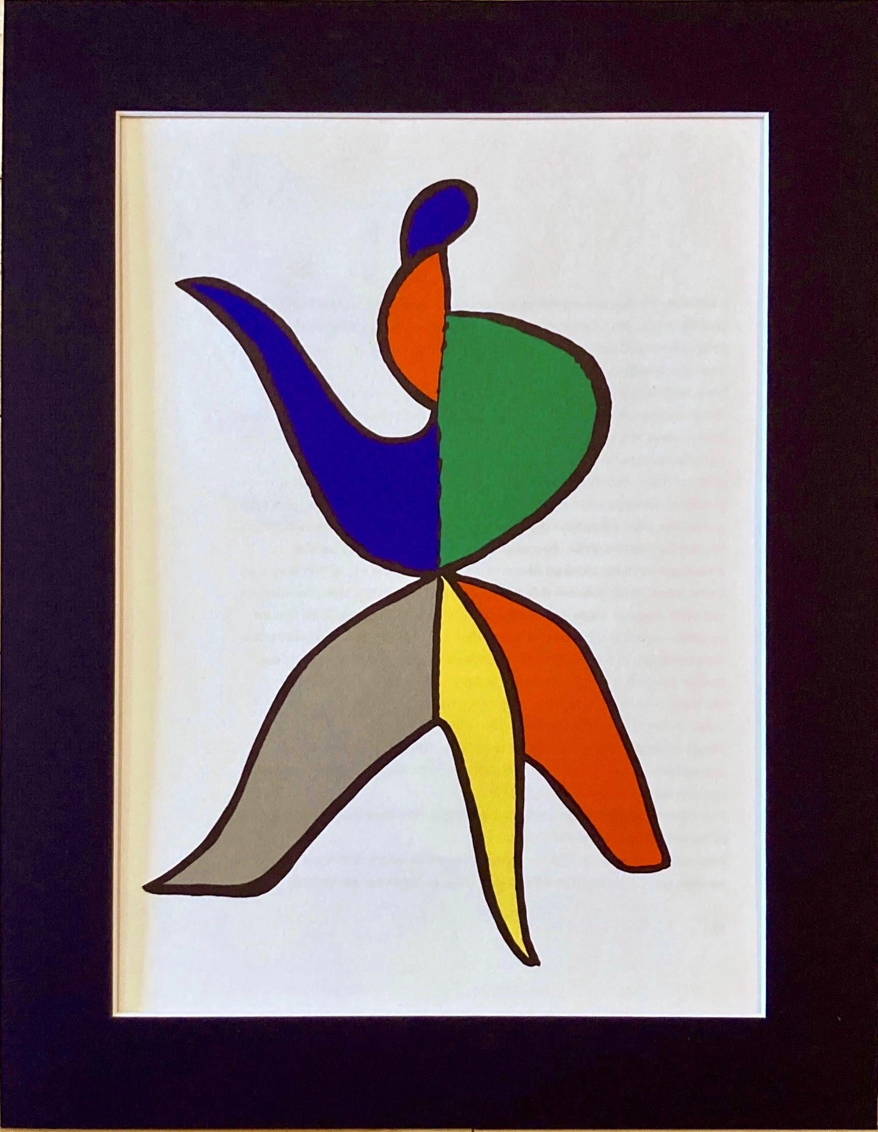 1963 Alexander Calder Stabiles Lithograph for Derriere le Miroir No ...