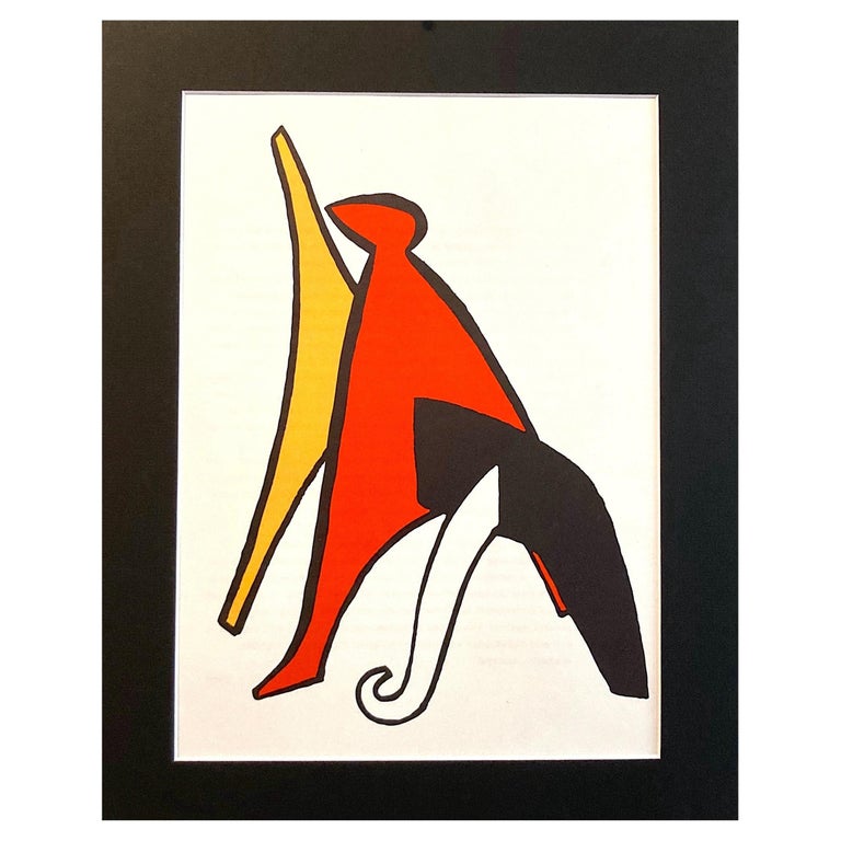 1963 Alexander Calder Stabiles Lithograph for Derriere le Miroir No ...