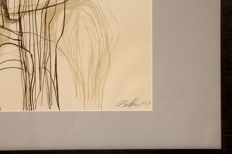 1963 Color Lithograph "Trial Proof" by Arnold Belkin For Sale at 1stDibs