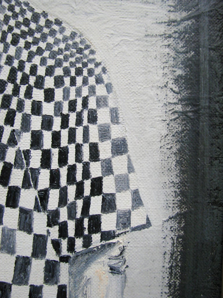 1963 Oil on Canvas by Bruno Caruso, 'Study of a Man in New York' For ...