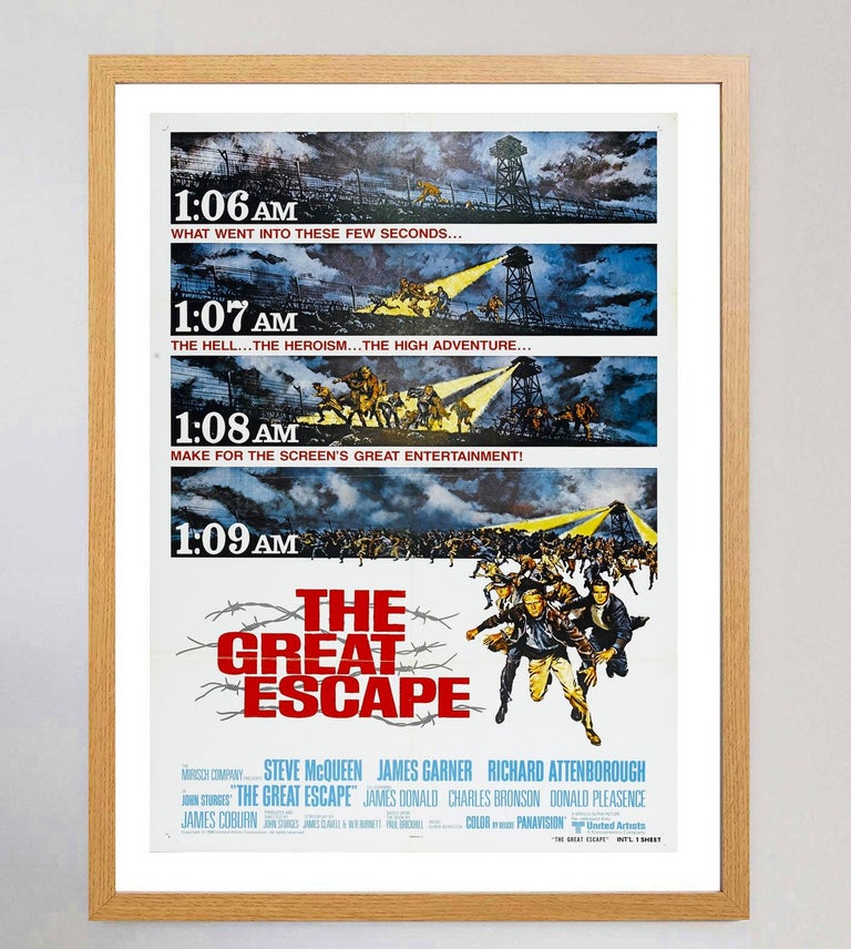 1963 The Great Escape Original Vintage Poster For Sale at 1stDibs