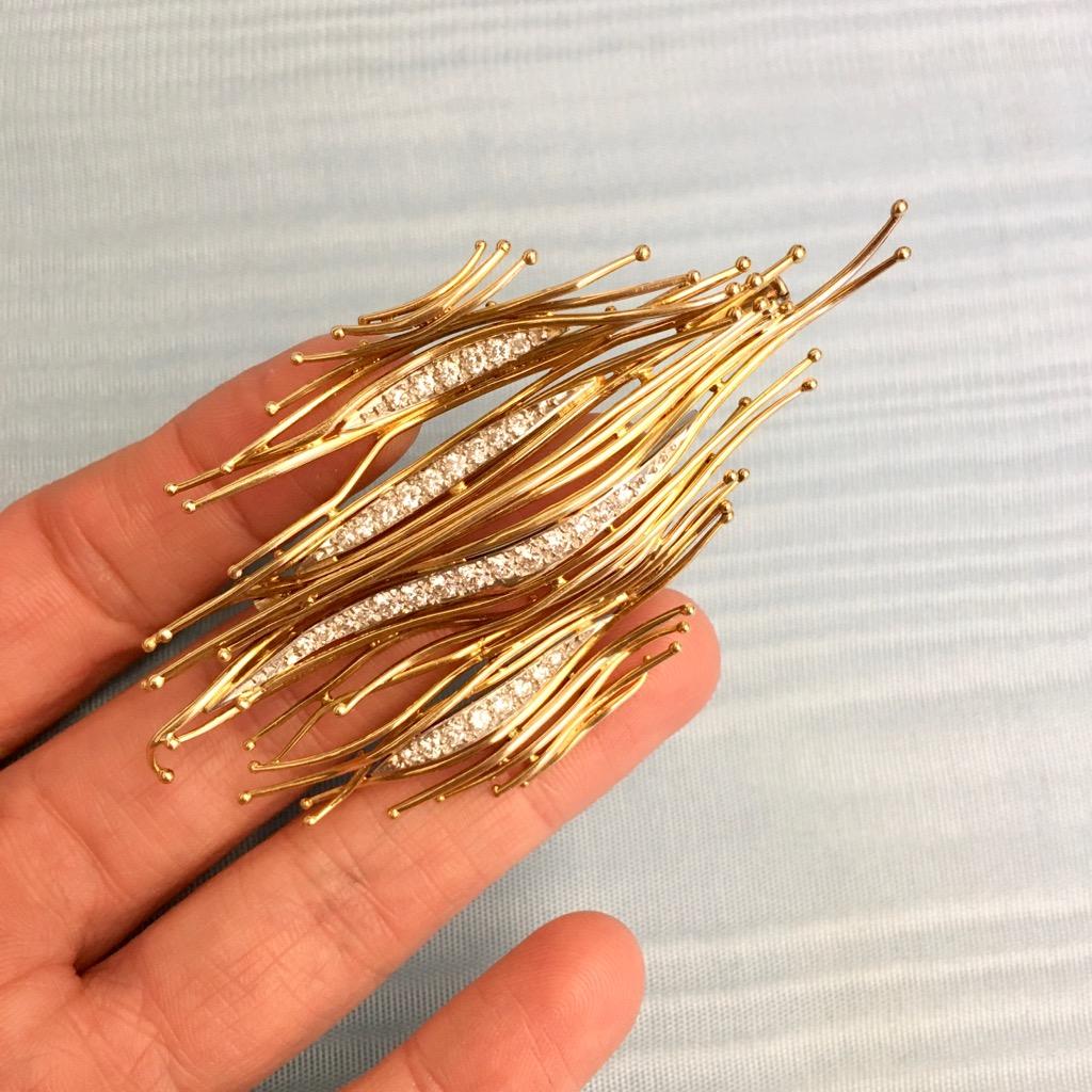 1964 Andrew Grima Gold and Diamond Brooch at 1stDibs | andrew grima ...