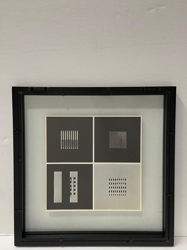1964 Dieter Rot Double Sided Black and White Geometric Die Cut Print ...