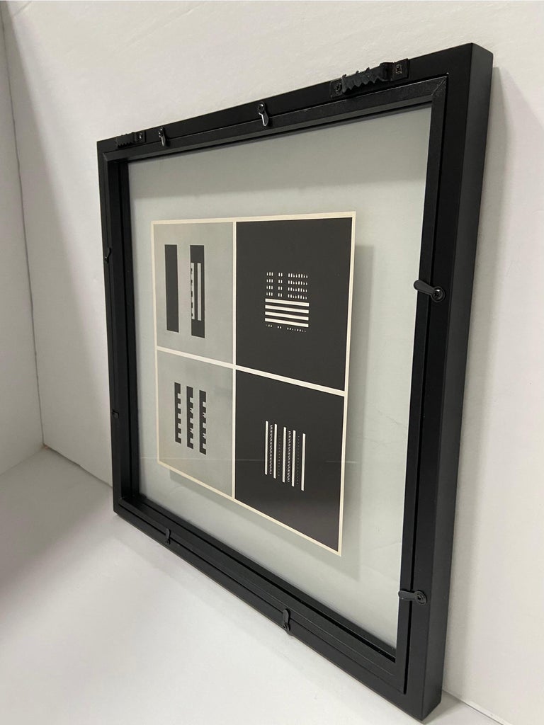 1964 Dieter Rot Double Sided Black and White Geometric Die Cut Print ...