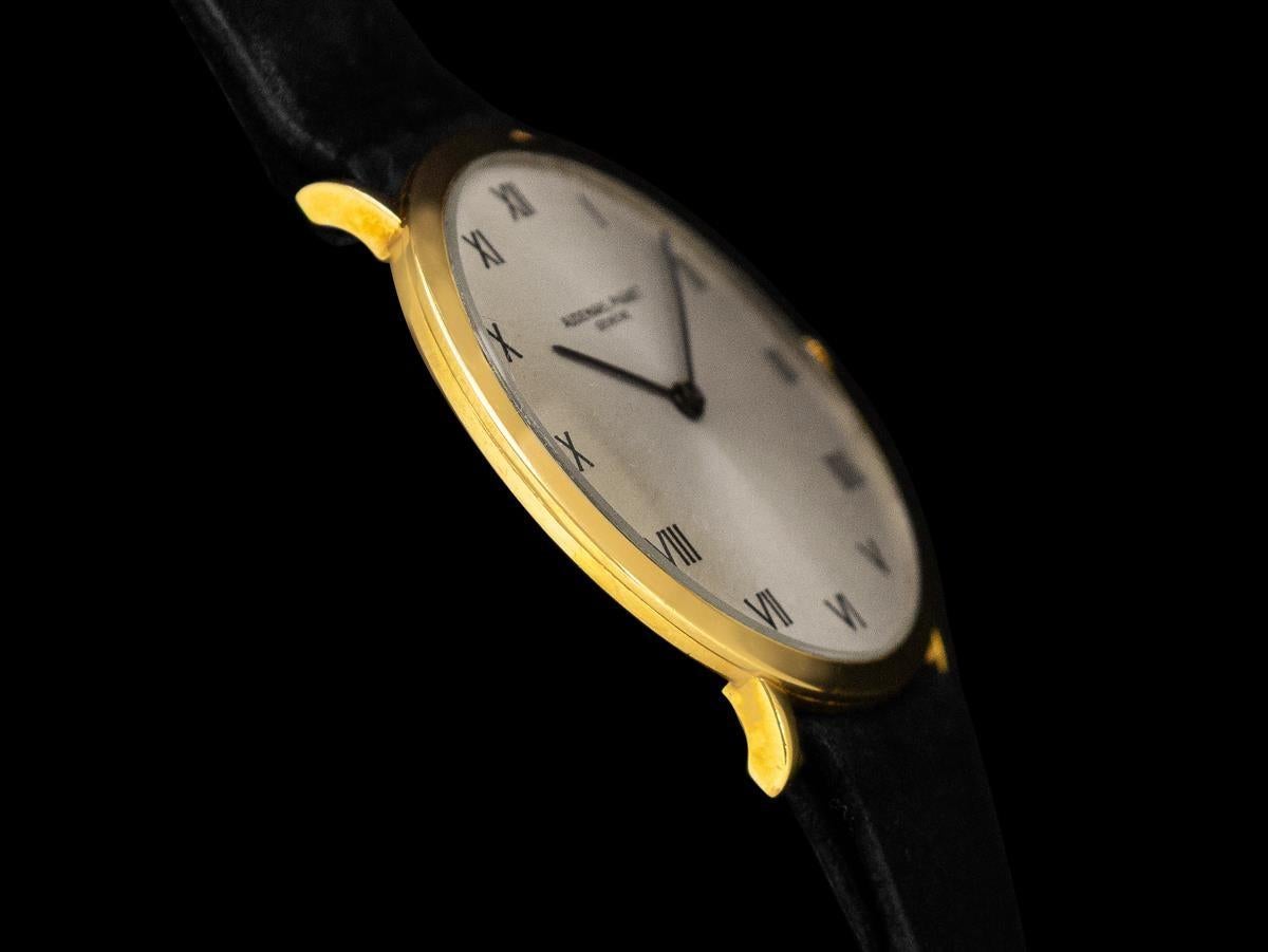 1965 Audemars Piguet Vintage Mens Thin Dress Watch with Band and Buckle ...
