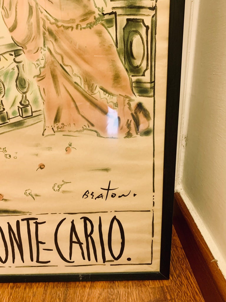 1966 Cecil Beaton CENTENAIRE de MONTE, CARLO Lithographic Poster in ...