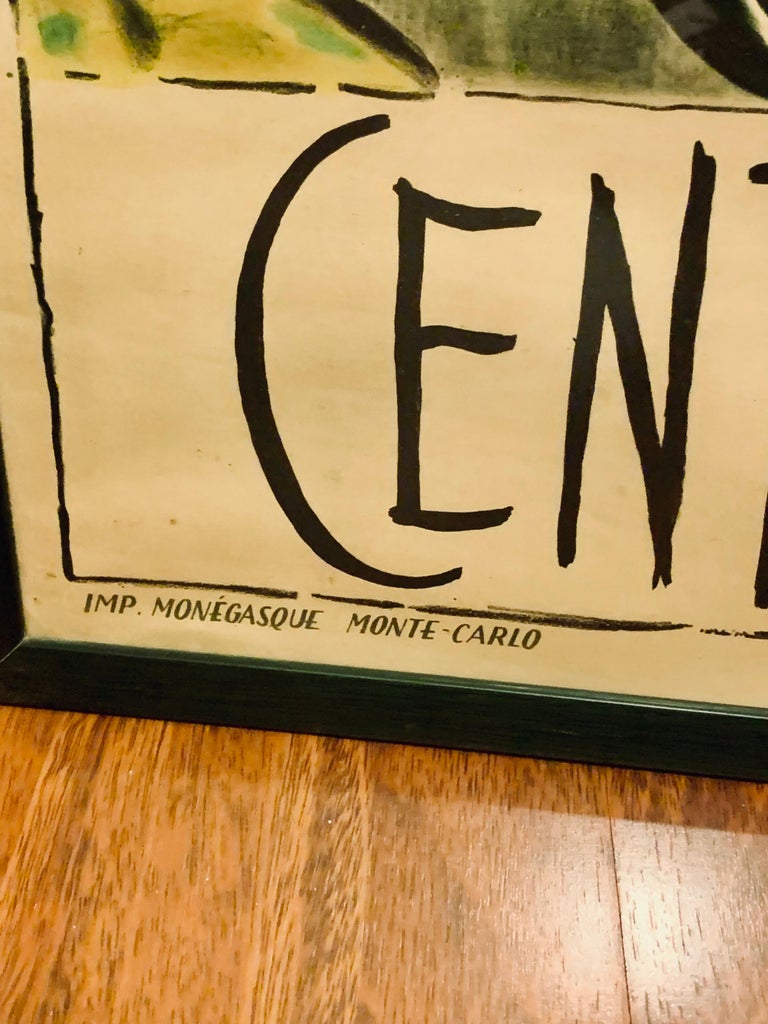 1966 Cecil Beaton CENTENAIRE de MONTE, CARLO Lithographic Poster in ...