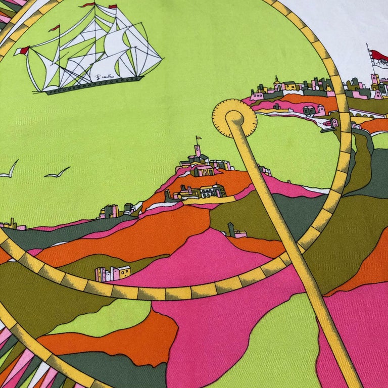 1966 Rare Emilio Pucci Monte Carlo 100th Anniversary Scarf For Sale at ...