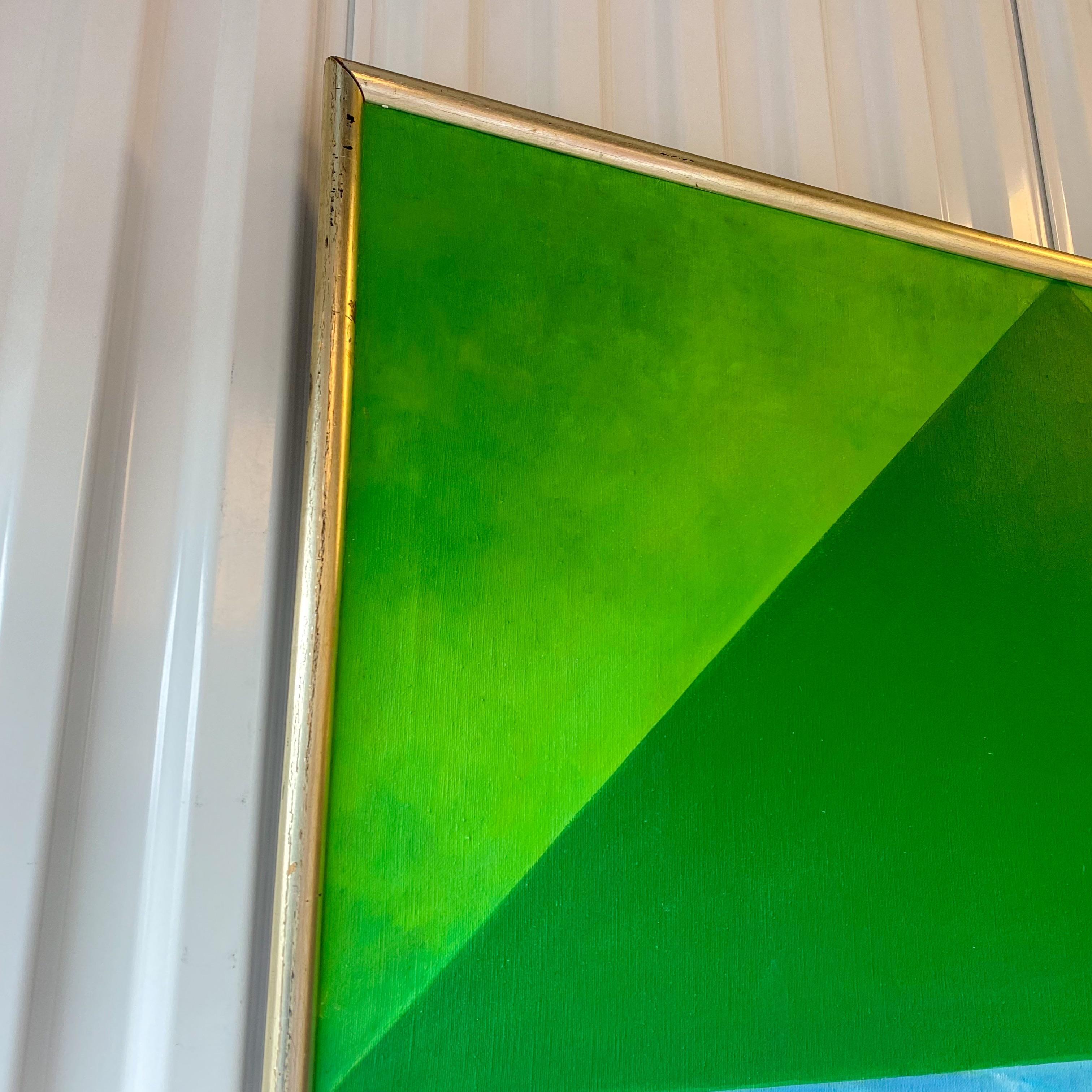 1967 Original Hard Edge Painting by Deborah Zurit For Sale at 1stDibs