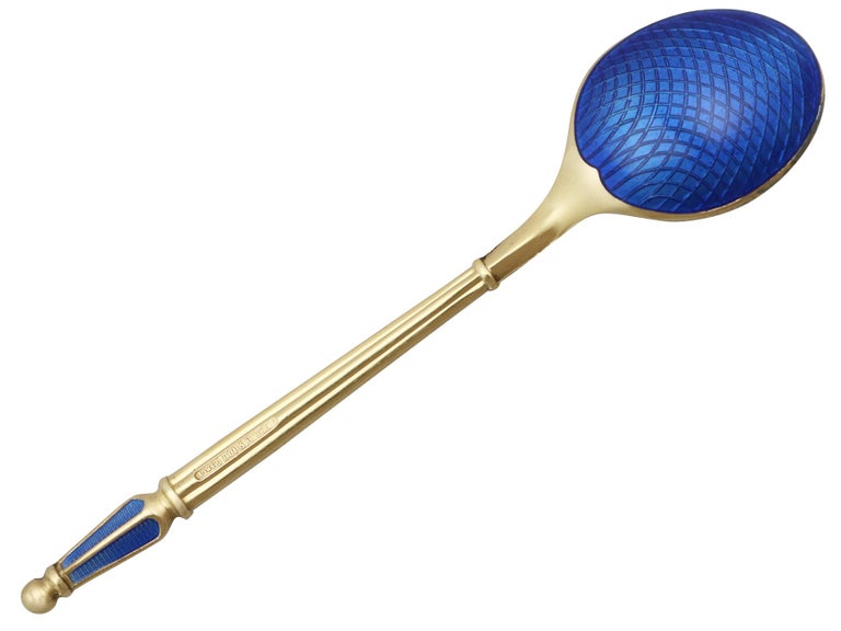 1968 Danish Sterling Silver Gilt and Enamel Spoons at 1stDibs | danish ...