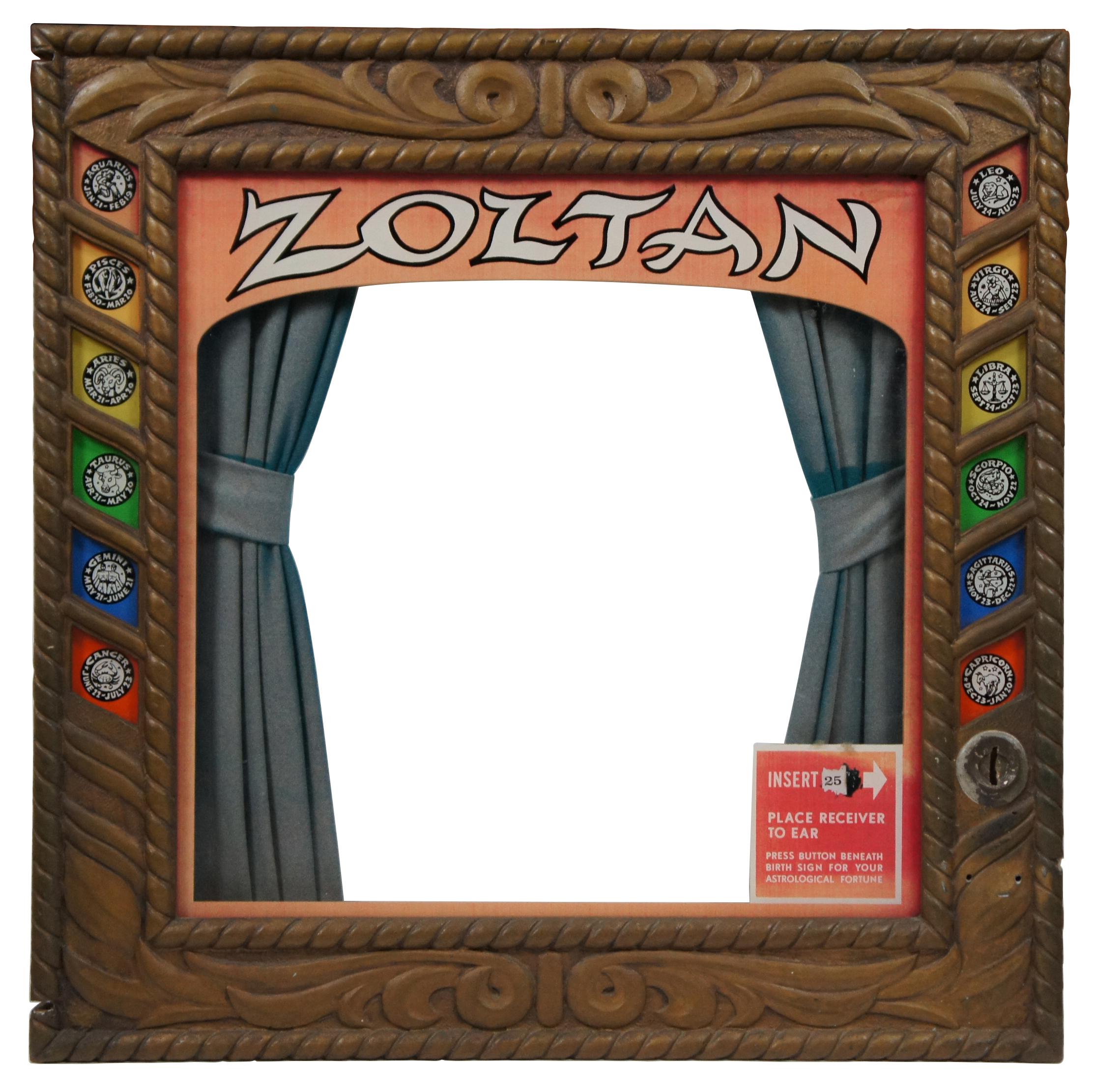 1969 Original Zoltan the Astrological Wonder by Prophetron Window Door ...
