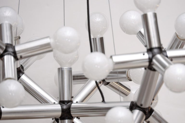 1969 Robert Haussman Aluminum Atomic Suspension Light 'Two Available ...