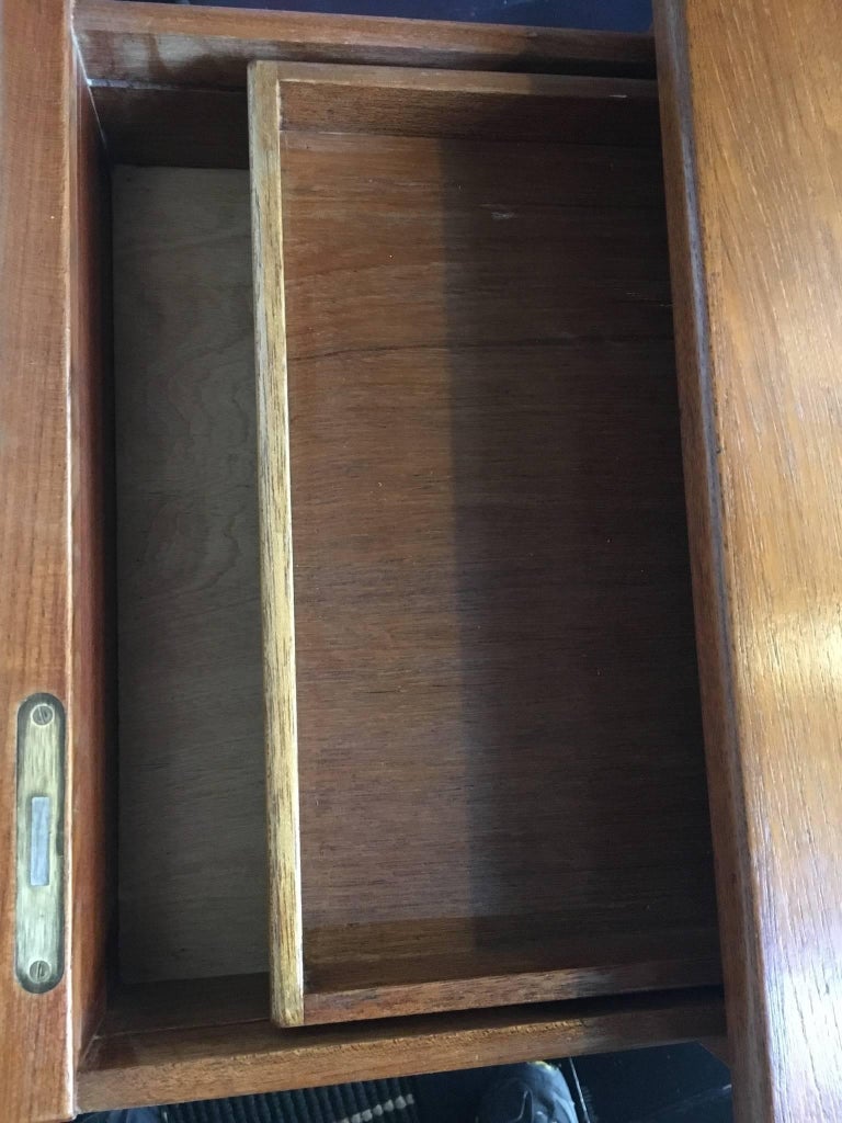 1969 Teak Danish Boomerang Desk by Peter Løvig Nielsen Draws Cabinet ...