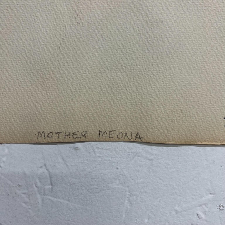 1969 Vintage Western Mother Meona Ink Art Drawing by Terry Morley For ...