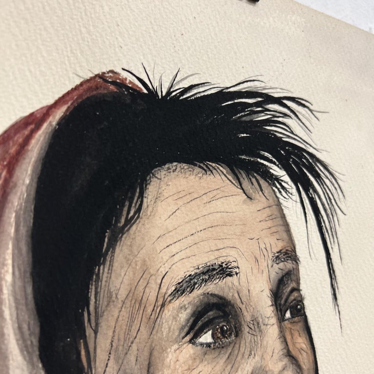 1969 Vintage Western Mother Meona Ink Art Drawing by Terry Morley For ...