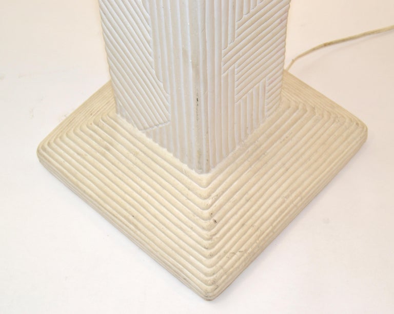 1970 Mid-Century Modern Geometric Textured Iconic Sculptural Plaster ...