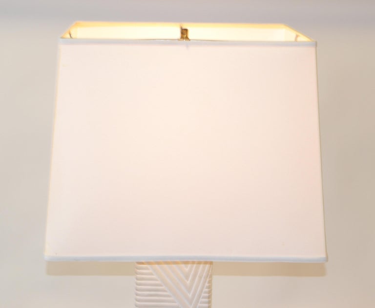 1970 Mid-Century Modern Geometric Textured Iconic Sculptural Plaster ...