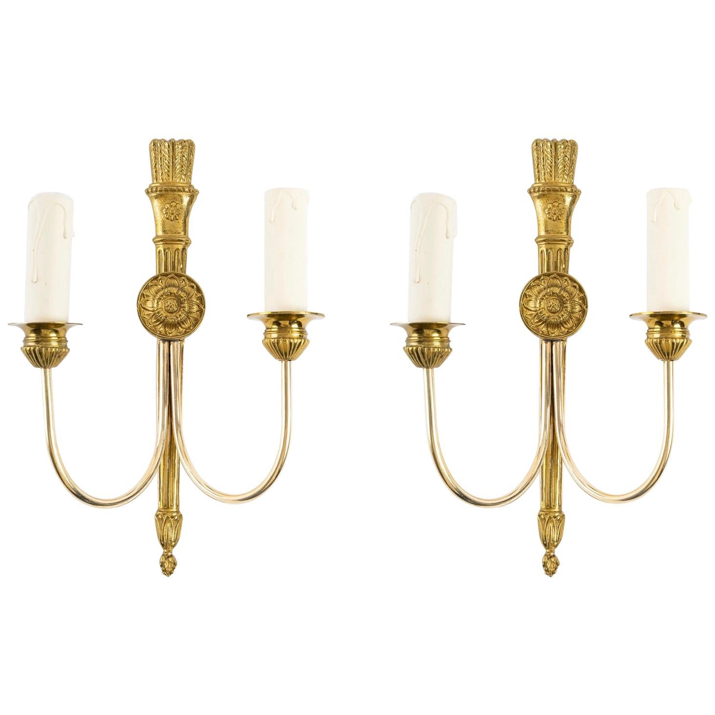 Pair of Neoclassical Wall Lights at 1stDibs