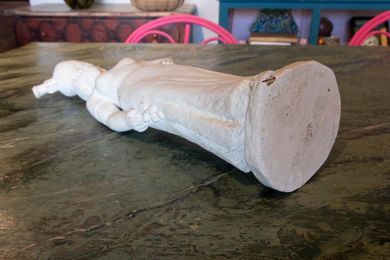 1970 Plaster Sculpture of a Woman in Typical Andalusian Clothing For ...