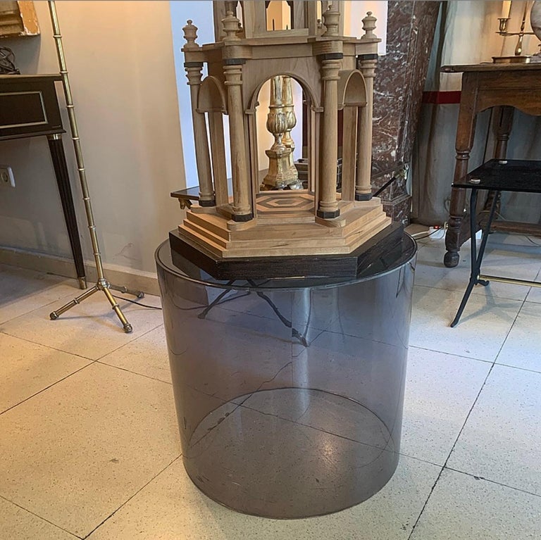 1970 Round Lucite Table at 1stDibs