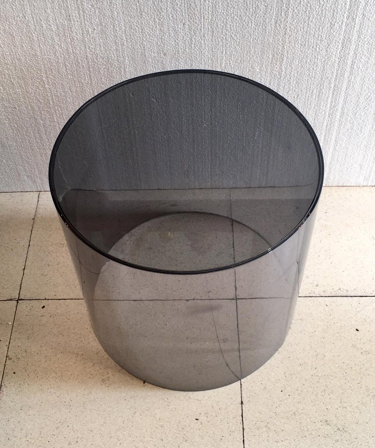 1970 Round Lucite Table at 1stDibs