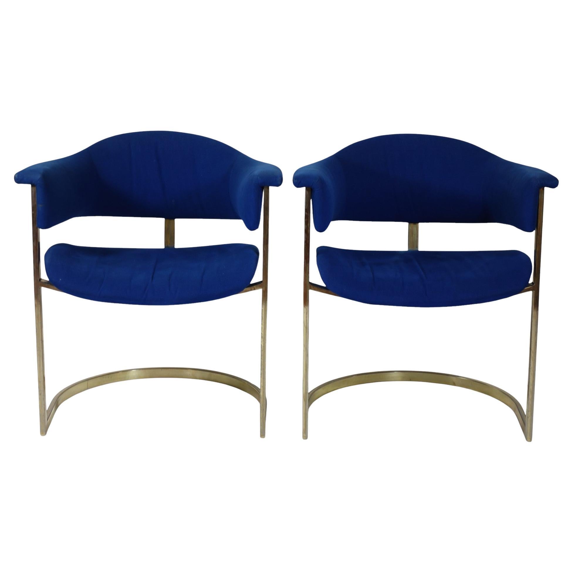 1970 Vittorio Introini by Sabot Italian Design Gold Metal Chairs For ...