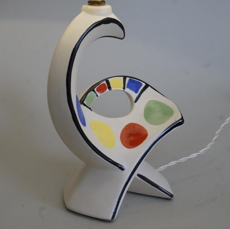 1970 Zoomorphic Ceramic Table Lamp For Sale at 1stdibs