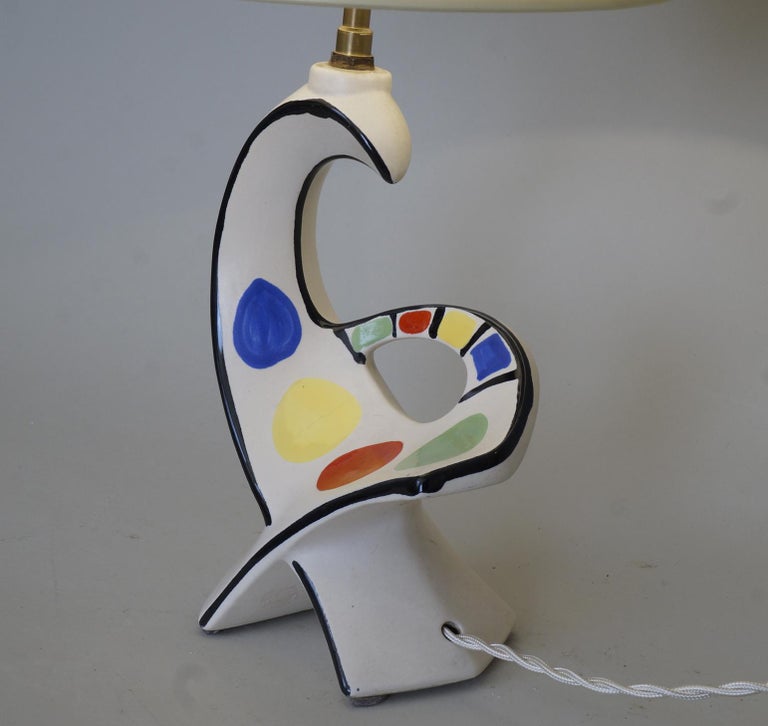 1970 Zoomorphic Ceramic Table Lamp For Sale at 1stdibs