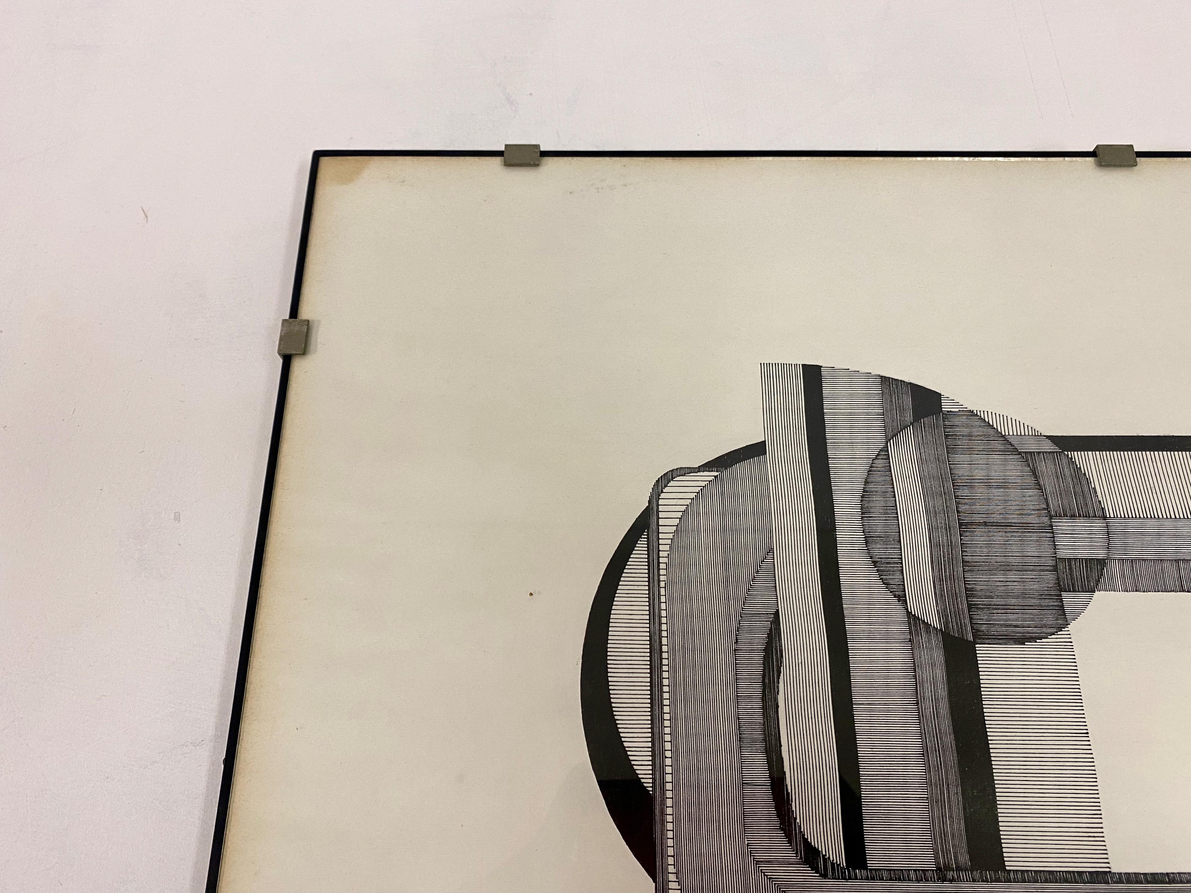 1970S Abstract Ink Drawing at 1stDibs