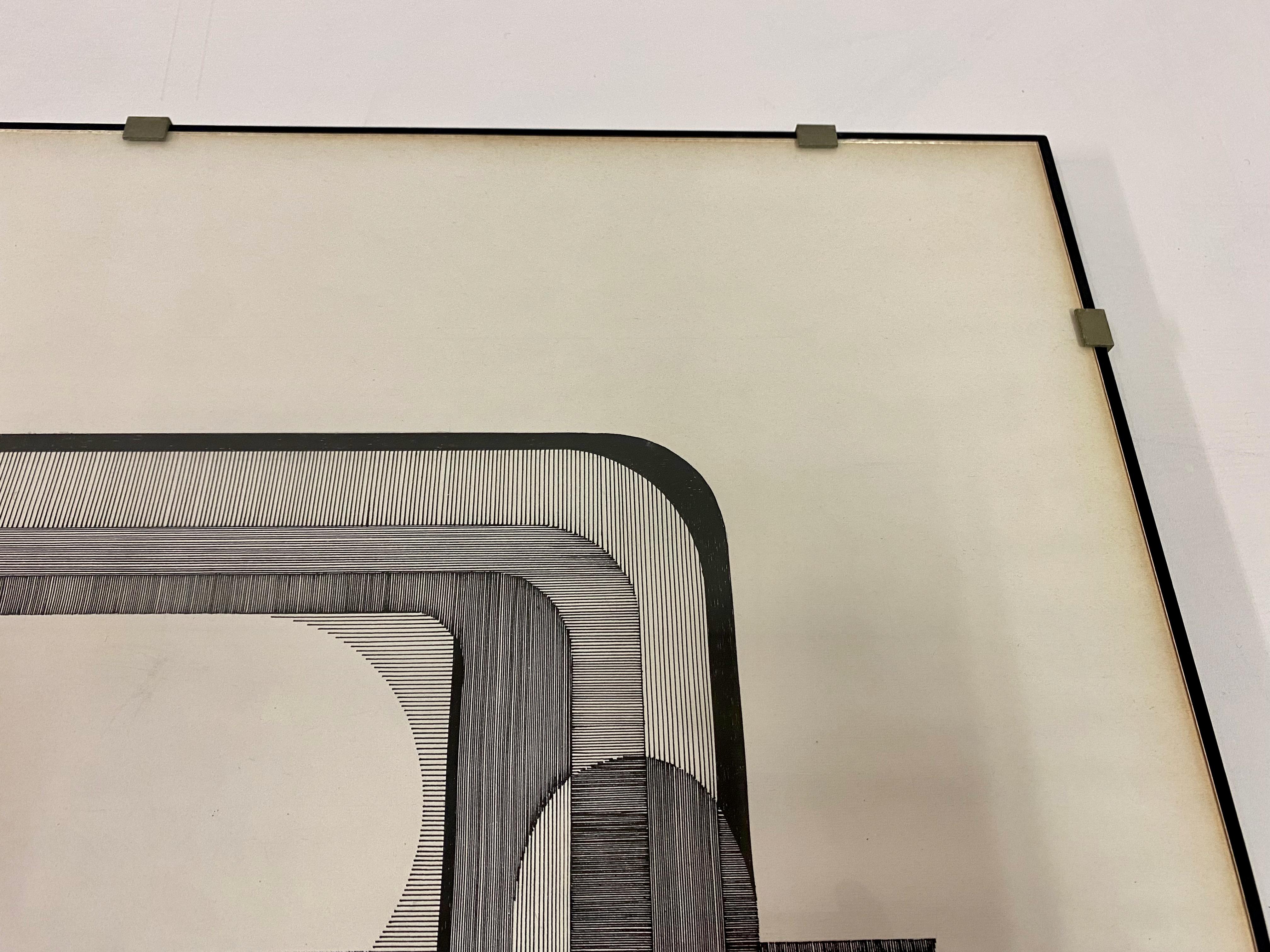 1970S Abstract Ink Drawing at 1stDibs
