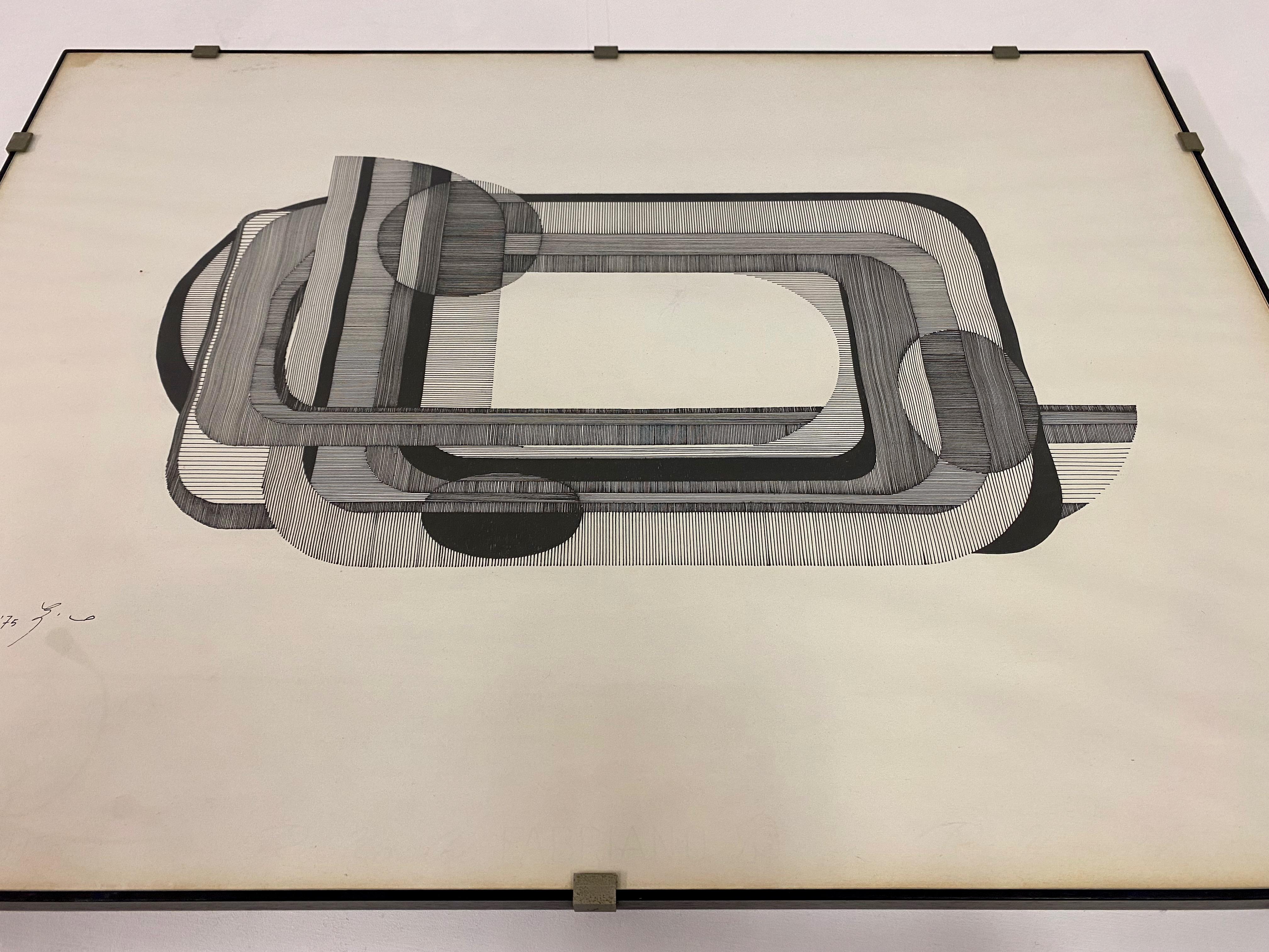 1970S Abstract Ink Drawing at 1stDibs