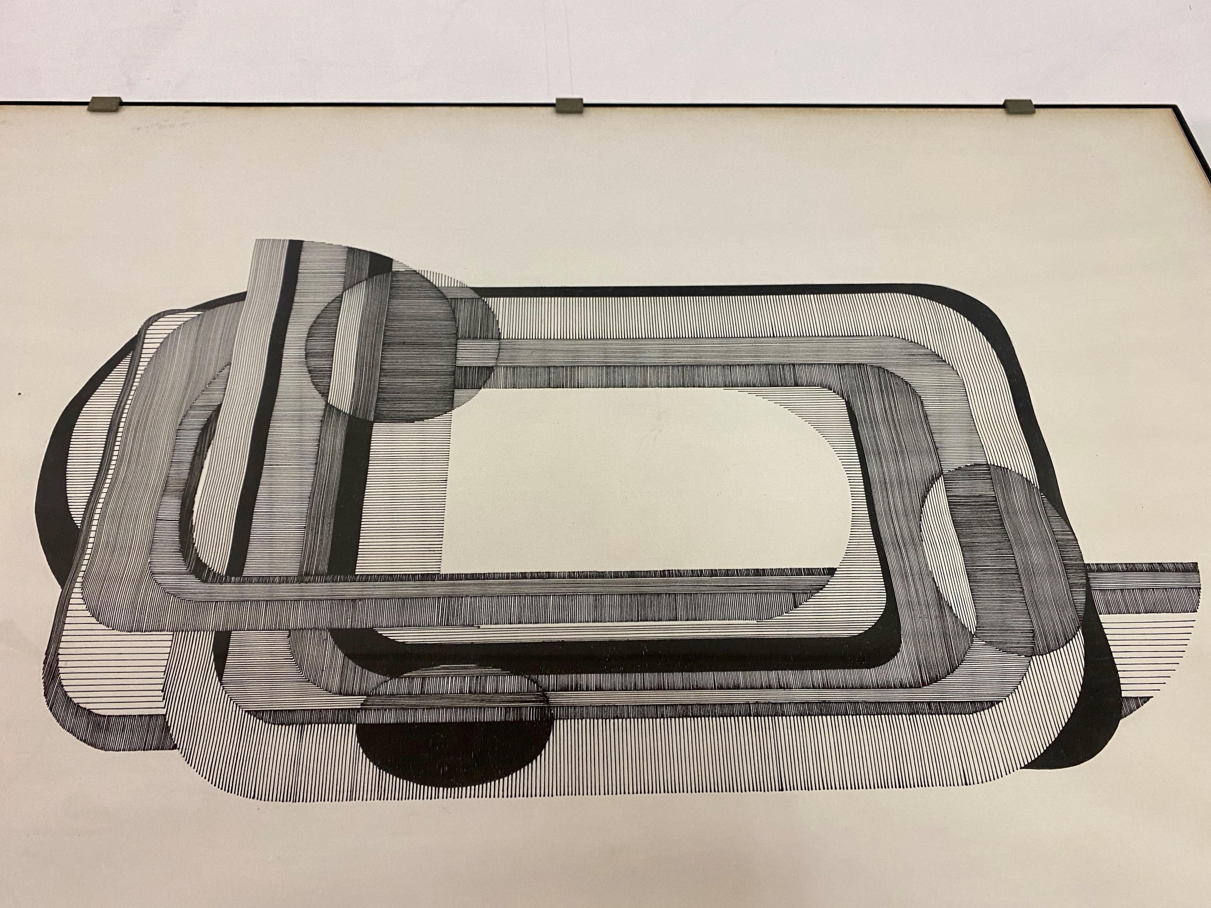 1970S Abstract Ink Drawing at 1stDibs