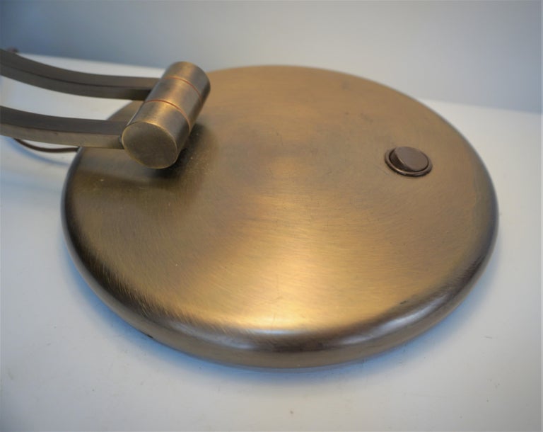 1970's, Adjustable Double Light Bonze Desk Lamp '2 in Stock' For Sale ...