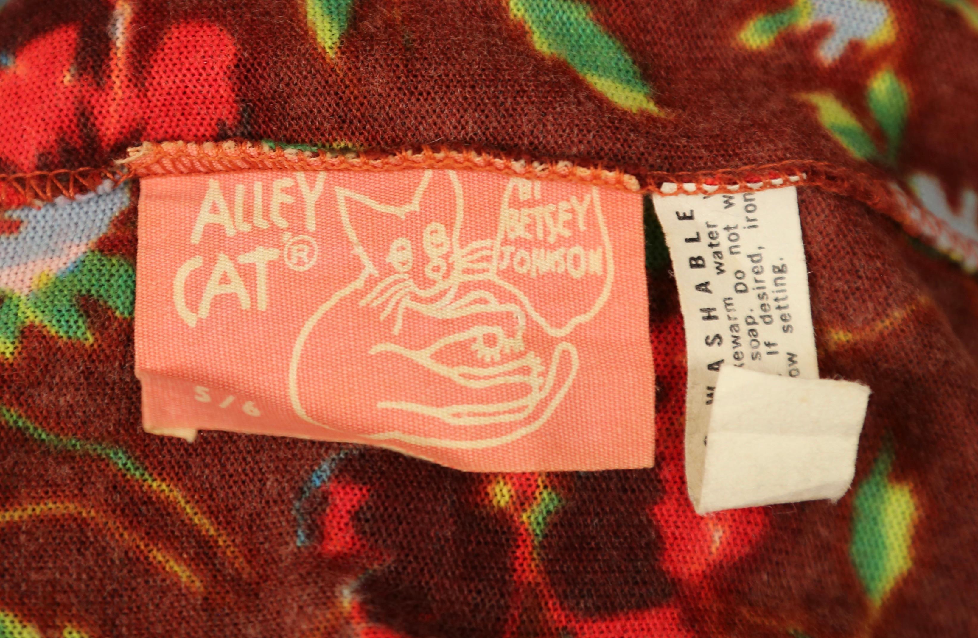 1970's ALLEY CAT by BETSEY JOHNSON floral dress For Sale at 1stDibs ...