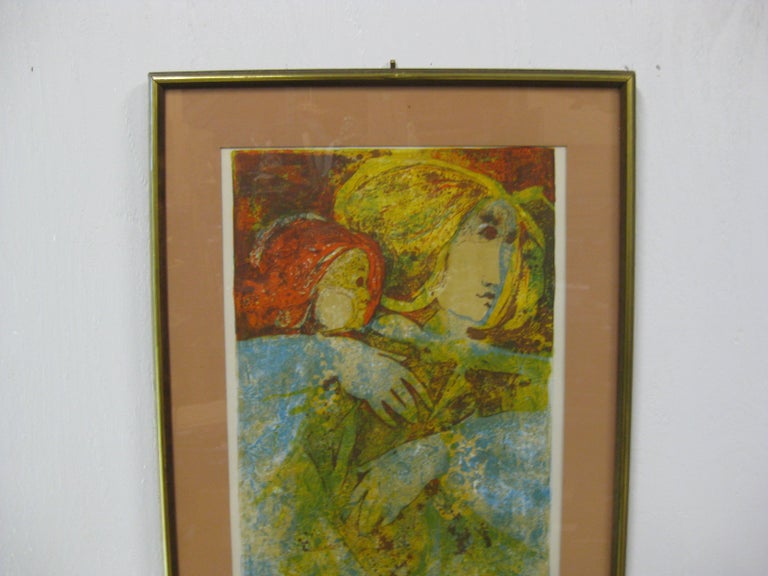 1970's Alvar Sunol Abstract Lithograph Print Signed and Numbered ...