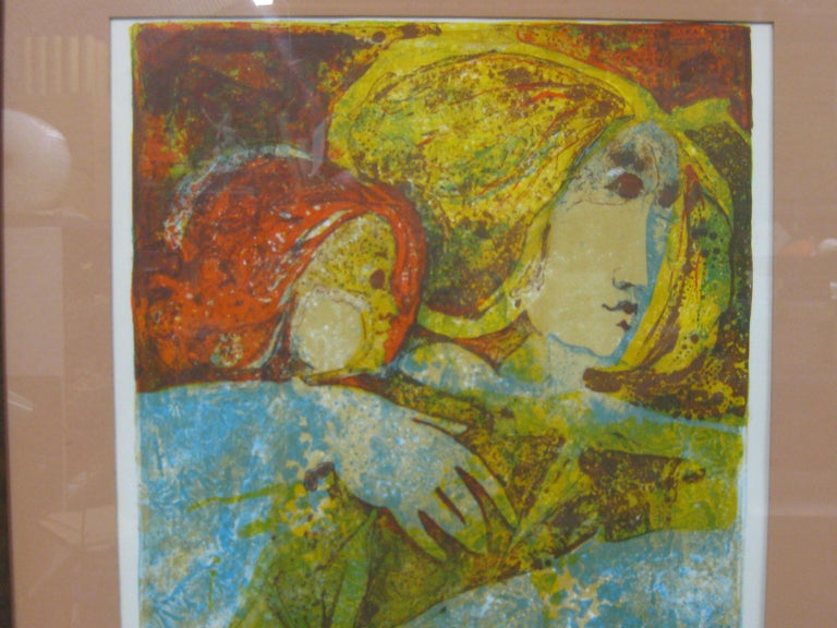 1970's Alvar Sunol Abstract Lithograph Print Signed and Numbered ...