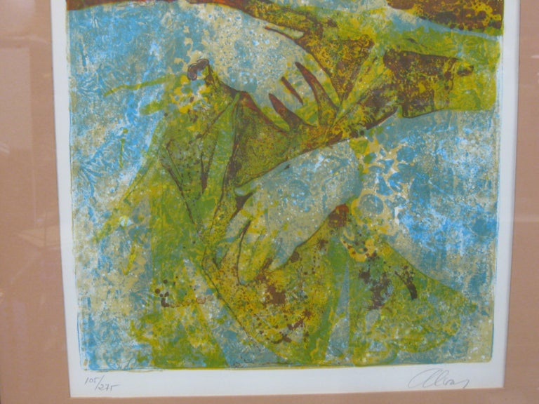 1970's Alvar Sunol Abstract Lithograph Print Signed and Numbered ...