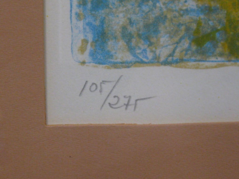 1970's Alvar Sunol Abstract Lithograph Print Signed and Numbered ...