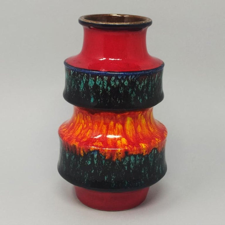 1970s Amazing Vintage Original Scheurich Vase For Sale at 1stDibs