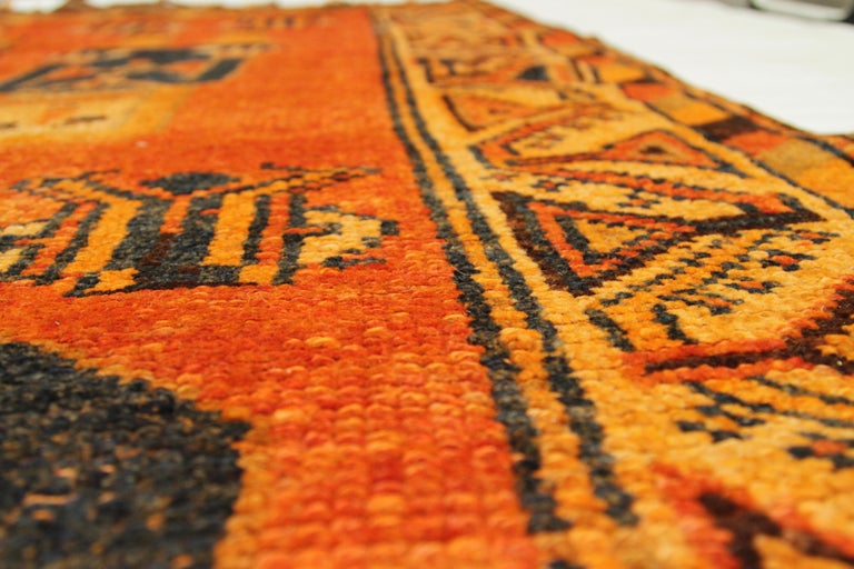 1970s Antique Persian Rug Shiraz Style With Uncommon ‘King and Queen ...