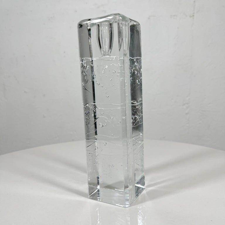 1970s Arkipelago Glass Icicle Candle Holder Timo Sarpaneva Iittala ...