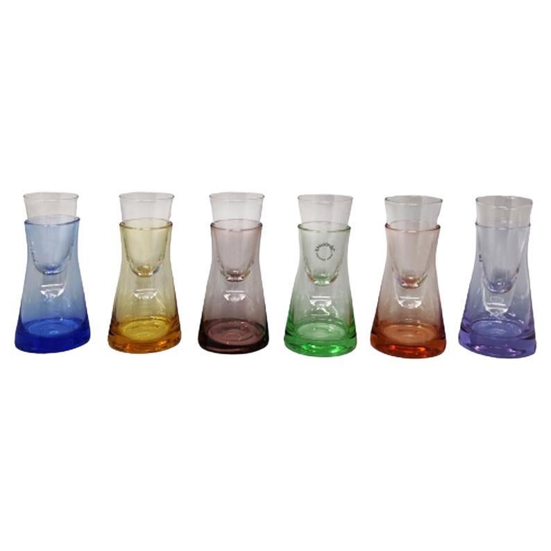 Set of Six Nason and Moretti Murano Color Drinking Glasses at 1stDibs ...