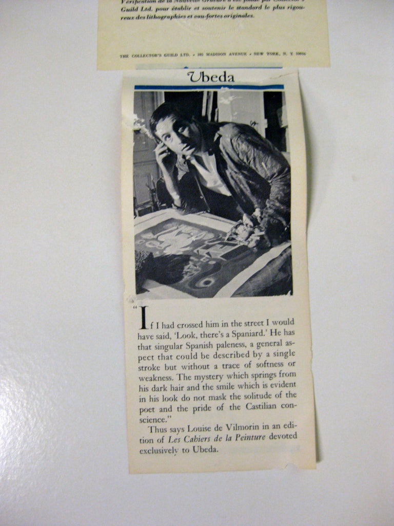 1970's Augustin Ubeda Whimsical Lithograph Signed and Numbered Spanish ...