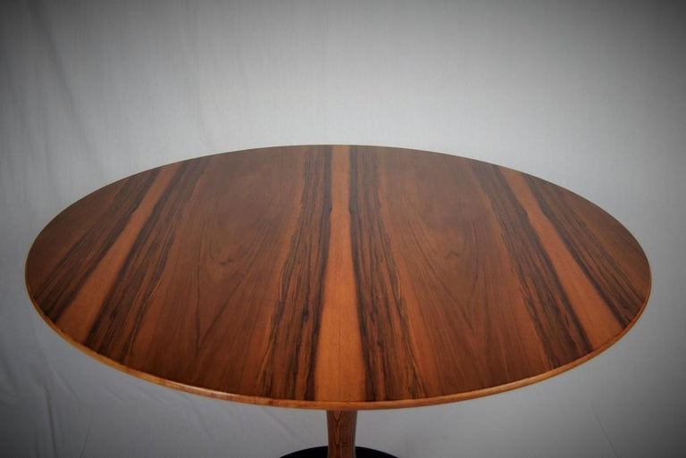 1970s Beech Round Dining Table, Czechoslovakia at 1stDibs