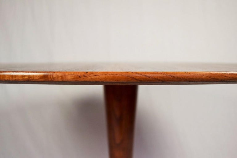 1970s Beech Round Dining Table, Czechoslovakia at 1stDibs