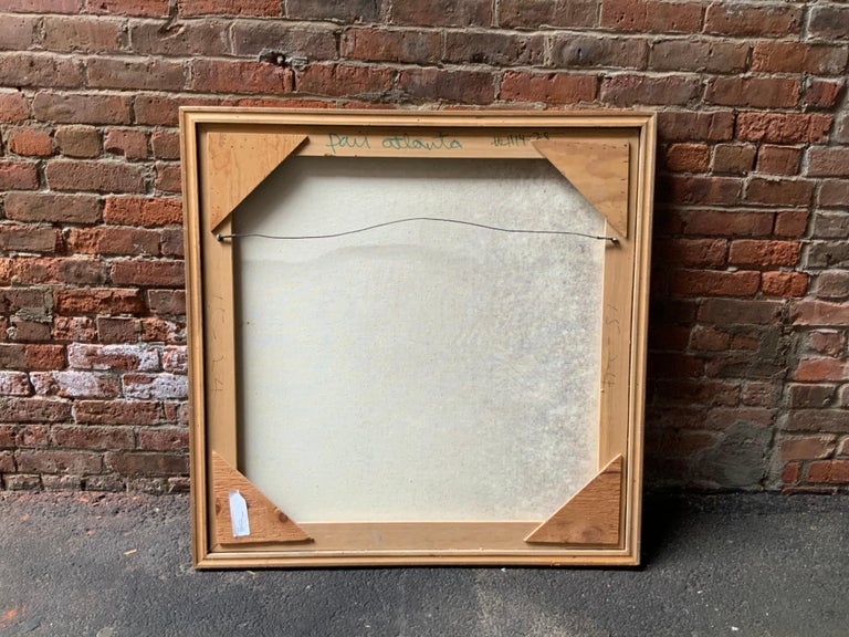 1970s Blue Infinity 1 Abstract Painting For Sale at 1stDibs