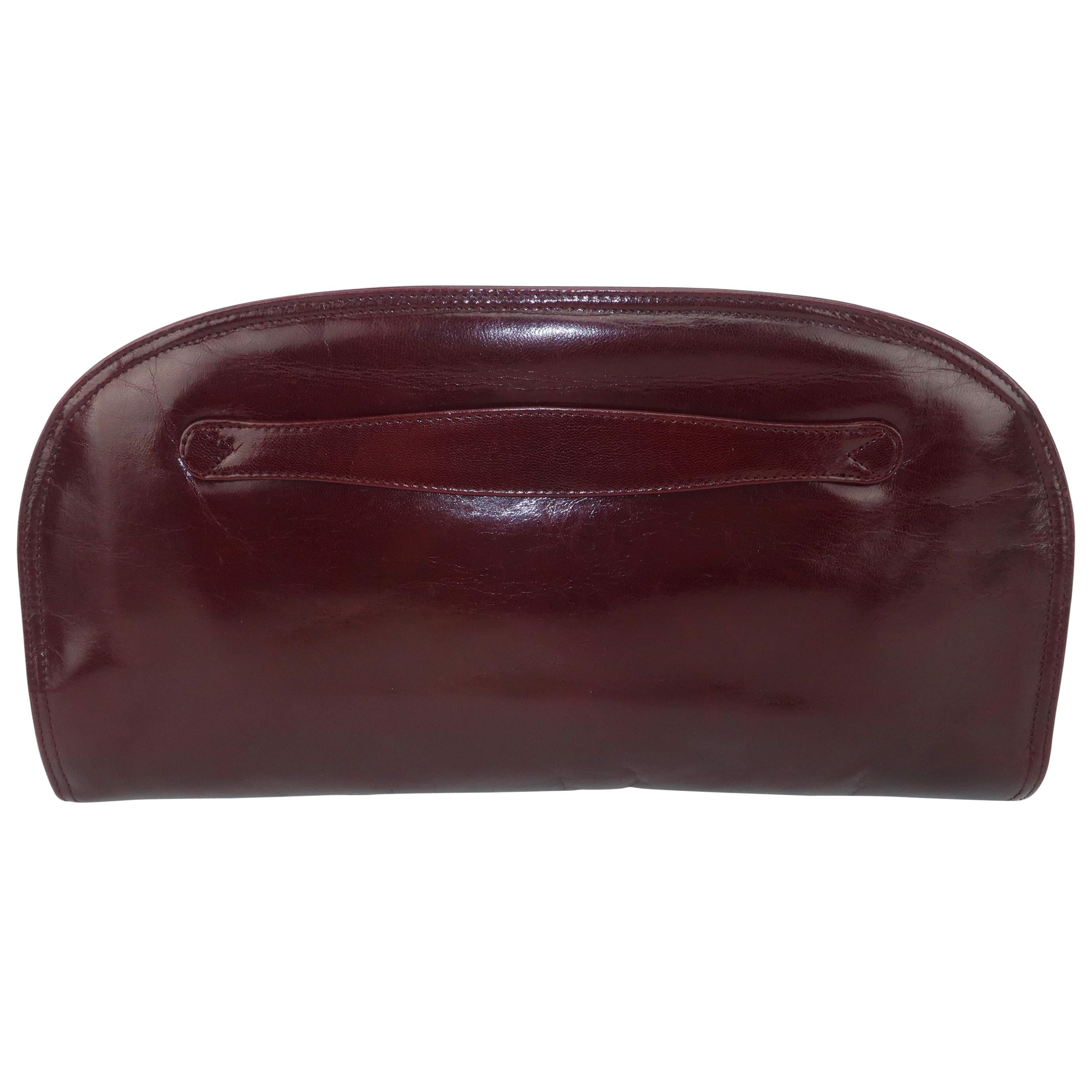 Bottega Veneta Bronze and Brown Braided Leather Clutch For Sale at 1stDibs