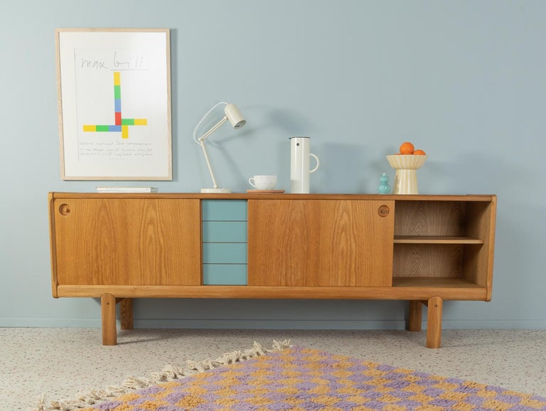 1970s, Bramin scandinavian sideboard oak wood For Sale at 1stDibs