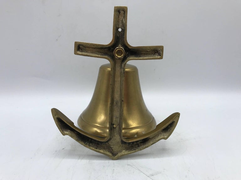 1970s Brass Anchor Door Knocker Bell at 1stDibs